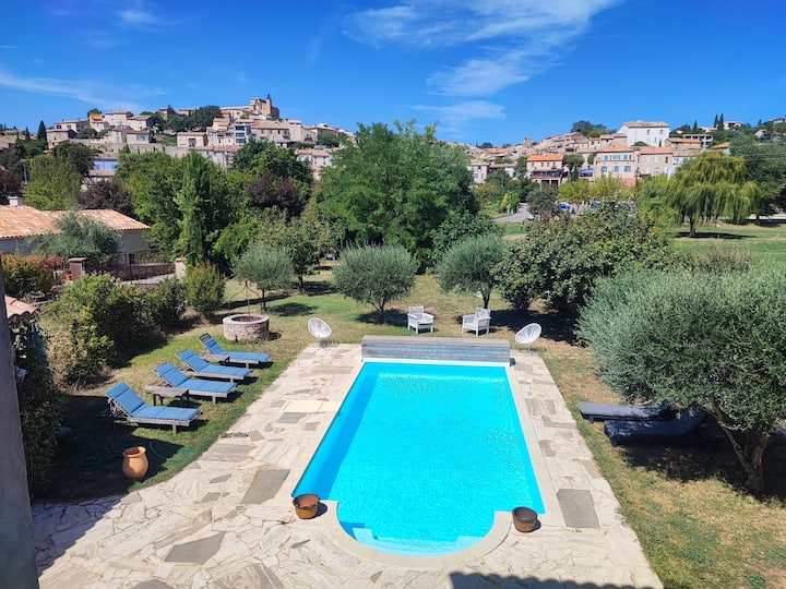 Maison Avec Piscine Et Vue Sur Le Village - Valensole
