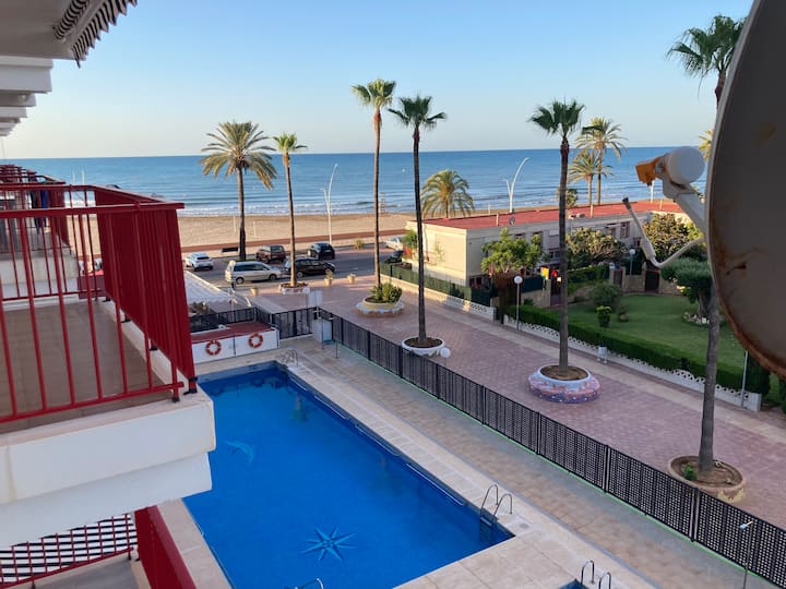 Apartamento Tranquilo Con Piscina Y A Pie De Playa - Torreblanca