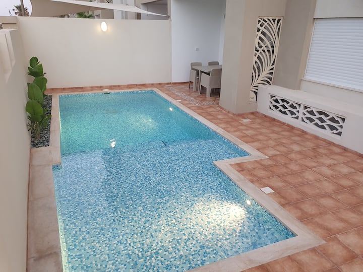 Lovely 2 Bedroom Appartment With Private Pool - Monastir