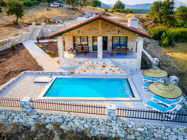 Villa Teras - Luxury, Pool, Privacy, View, Scenery - Adrasan