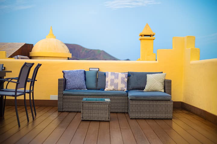 Sultan Paradise: Rénové En 2022 - Rooftop Vue Mer - Corralejo