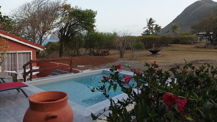 Bungalow Au Bord De Plage Location Avec Piscine - Martynika