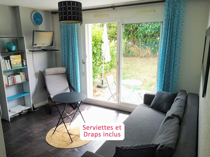 Appartement Spacieux 2 Pers - Terrasse - Parking - Vannes