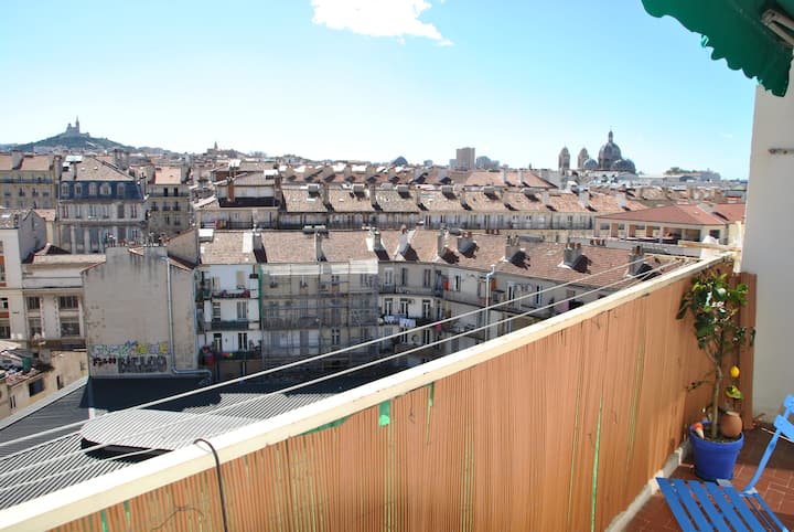 T3,terrasse, Magnifique Vue, Proche Panier & Metro - Marseille