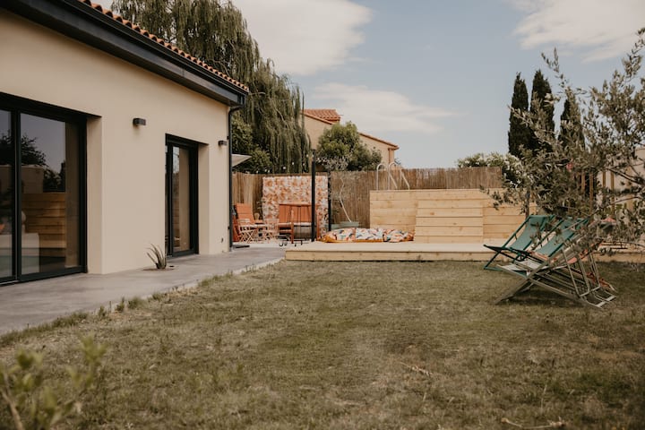 Villa Neuve Piscine,jacuzzi, Jardin, Climatisation - Perpignan