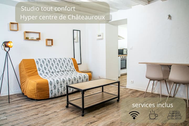 Joli Studio Plein Centre - Châteauroux