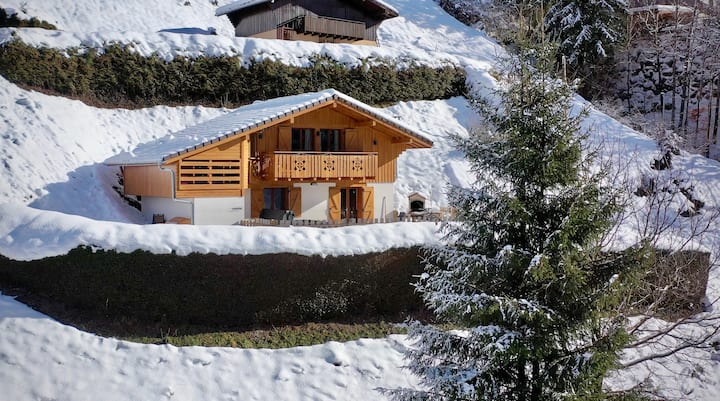 Chalet Ecureuil Jacuzzi Et Vue Domaine Du Fraizier - Manigod