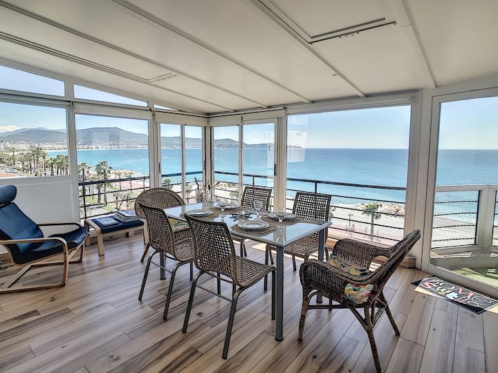 Vue Panoramique Mer Appartement 3 Pièces - Nice