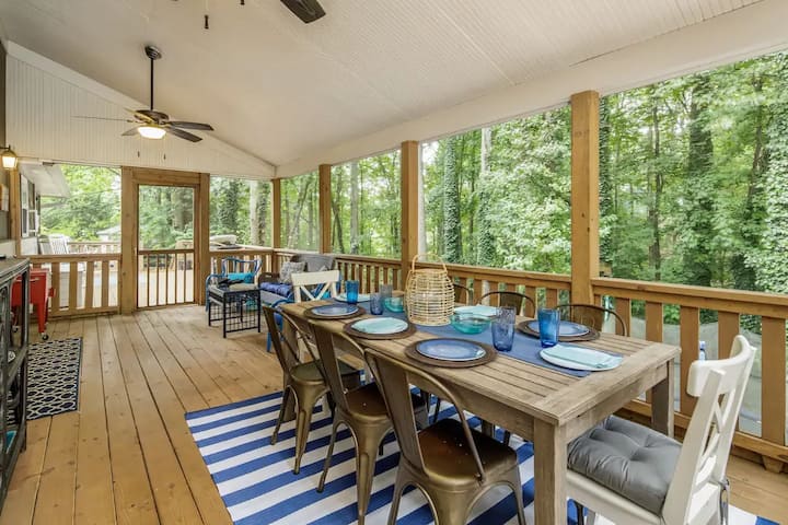 Lake House - Big Dock, Fire Pit, Game Room - Gainesville, GA
