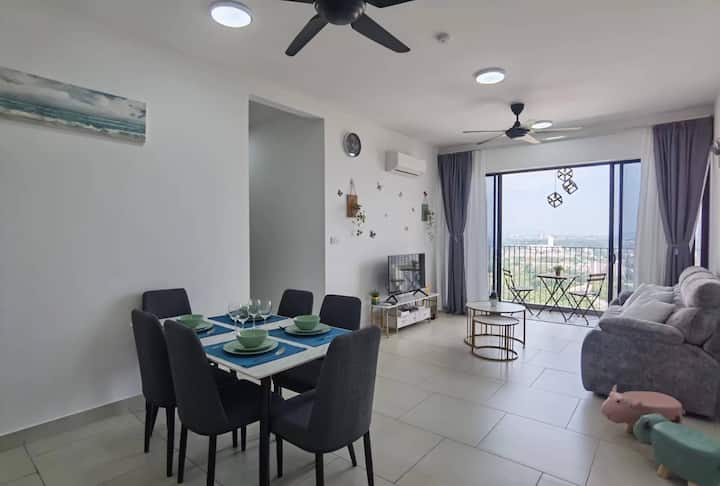 Seri Kembangan Cozy Stay 6-9pax Near The Mines/upm - Seri Kembangan