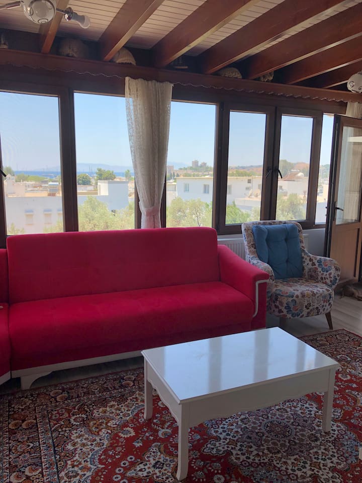 Bodrum Merkez Kale Manzaralı Kiralık Daire - Bodrum