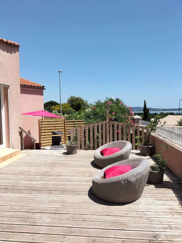 Magnifique Vue De La Terrasse Sur Le Bras De Mer - Peyriac-de-Mer