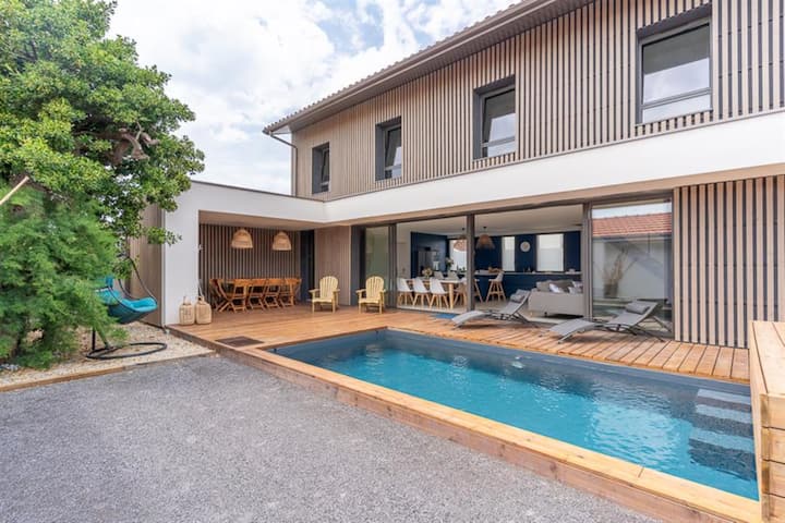 Villa D’architecte, Piscine Chauffée, à 200m Plage - Biscarrosse