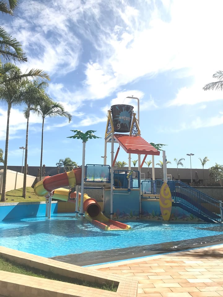 Férias No Paraíso 5p Seu Apartamento No Resorte - Olímpia