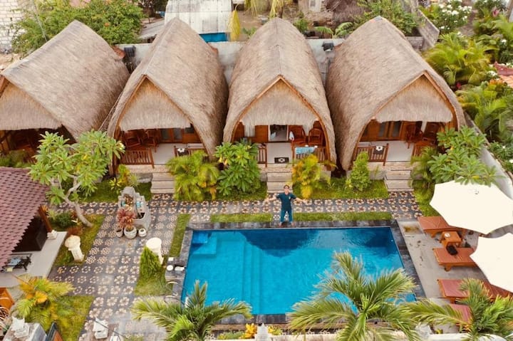 Toyapakeh 2 Roomseparated Bungalow Pool Breakfast - Bali