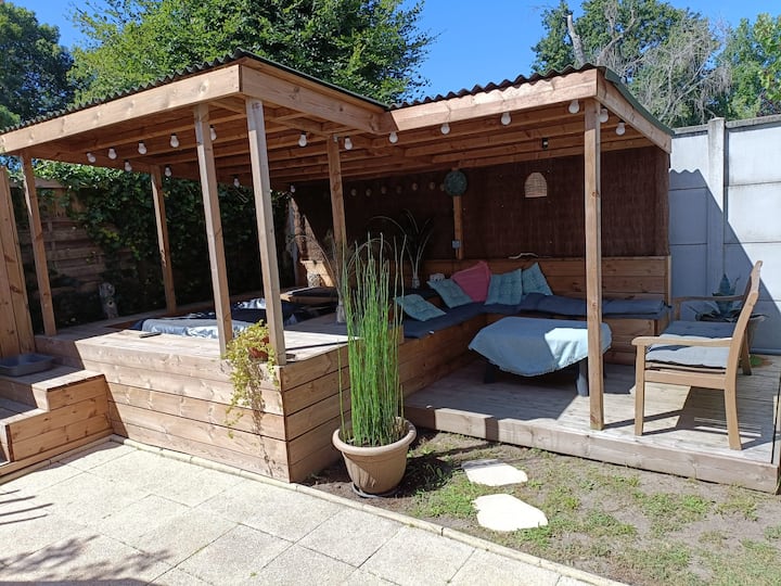 Belle Maison Moderne Avec Jardin Aménagé Et Spa. - Dune du Pilat