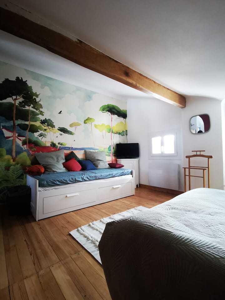 Studio Plage Erromardie 7 Min à Pied - San Juan de Luz
