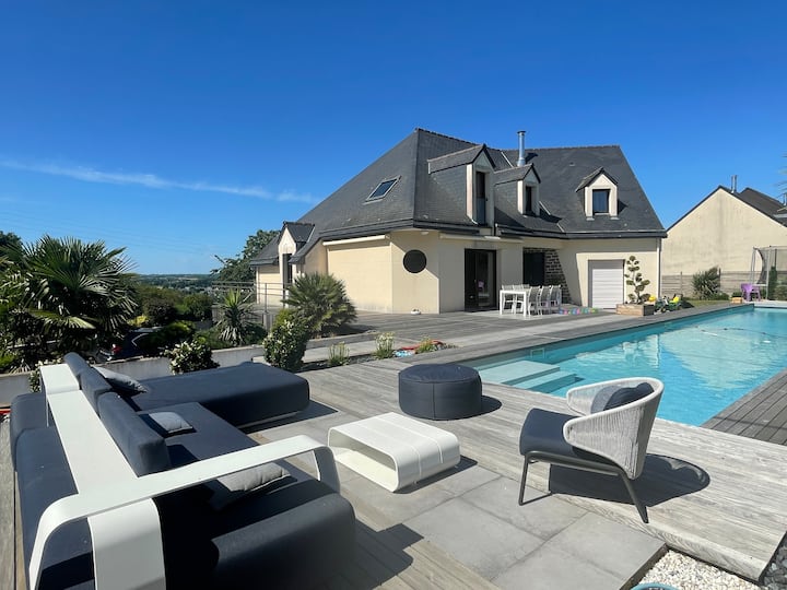 Villa With Pool For Olympics 2024 / 2h From Paris - Le Château du Pin