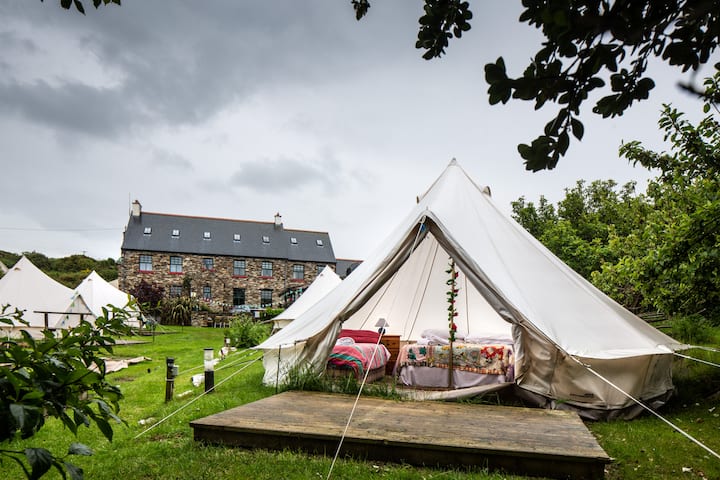 Fully Furnished Bell Tent With Electric Blanket! - Dunfanaghy