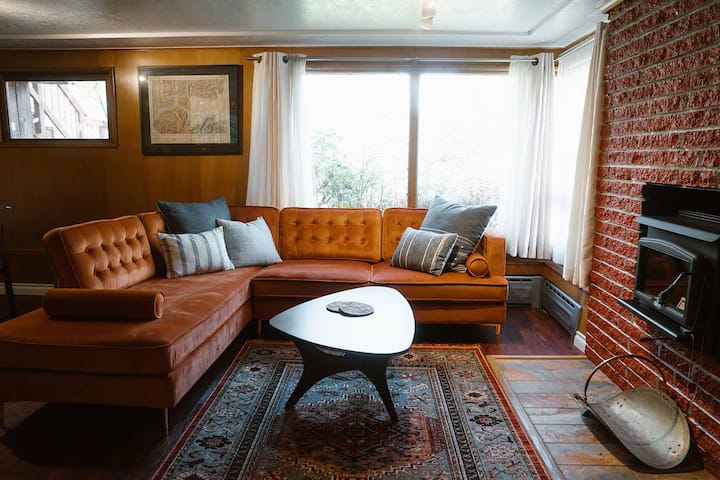 Cozy Mcm Urban Retreat With A Fireplace & Hot Tub - Anchorage
