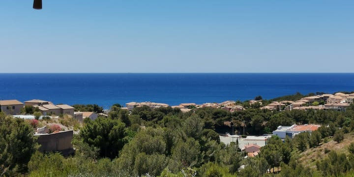 Villa Chaleureuse, Vue Mer Avec Belle Terrasse, - Martigues