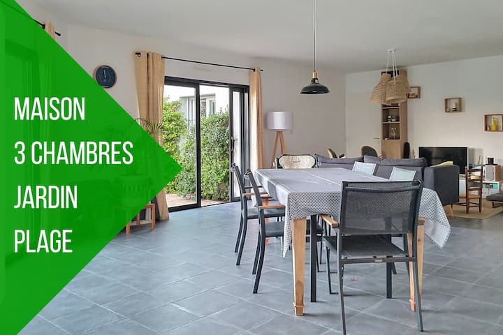 Phare Ouest - Maison 3ch - Cosy, Jardin, Plages - La Rochelle
