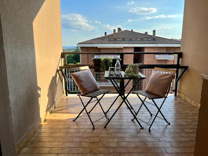 Spacious Studio Apartment With Terrace - Perugia