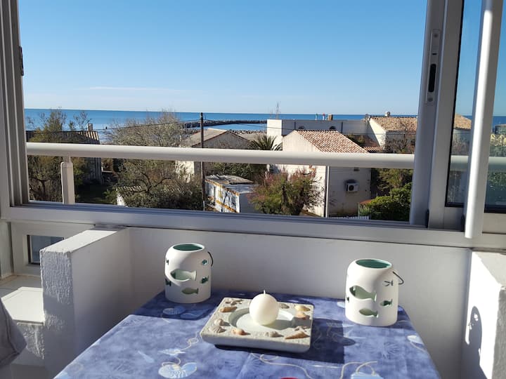 T2 En Bord De Plage, Vues Mer Et Port - Frontignan