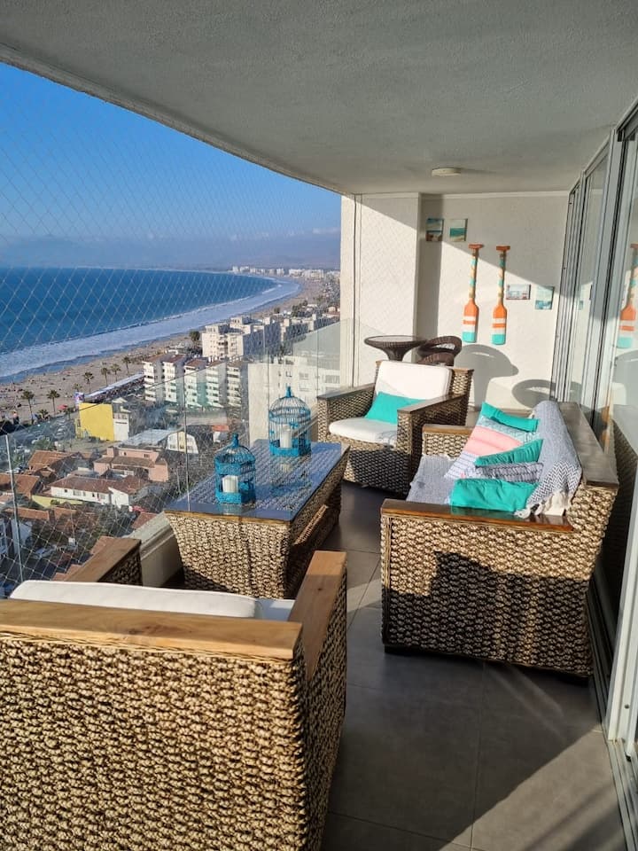 Departamento Full Equipado Con Vista Insuperable. - La Serena
