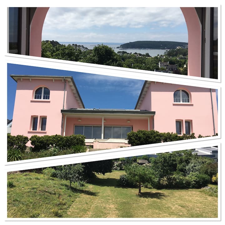 La Vigie: Maison Familiale Avec Vue Mer - Plage de l'île Vierge