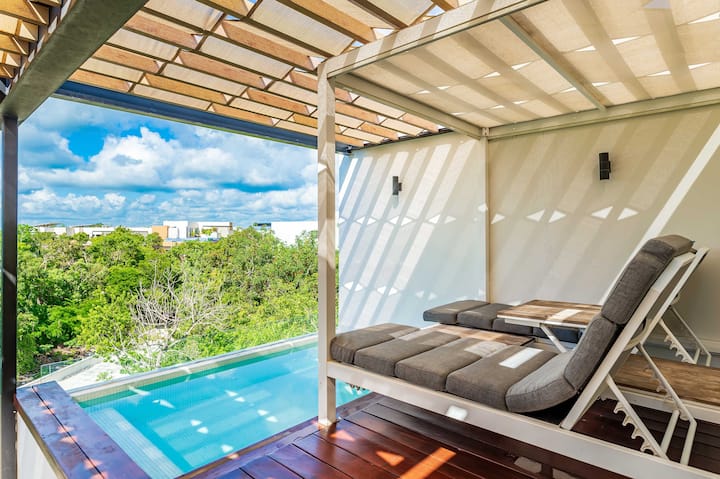 Luxury Penthouse! Private Pool - Panoramic Ph8c - Tulum