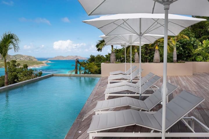 Villa La Belle Creole St Jean 7 Ch Vue Mer Piscine - Saint-Barthélemy