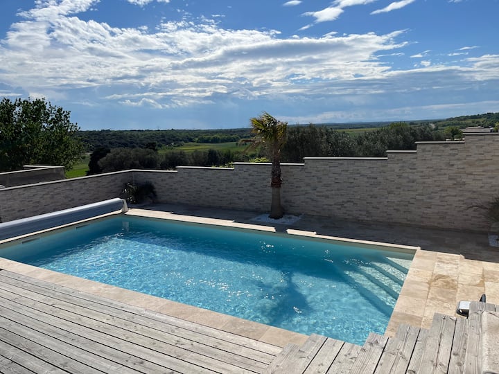 Magnifique Villa Chloéline: Piscine Et Superbe Vue - Bagnols-sur-Cèze