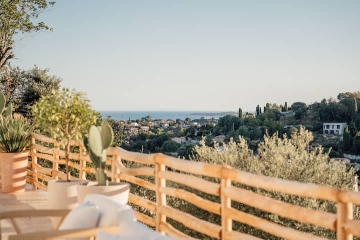 Saint Paul De Vence Decorator Villa 180 View - Alpes-Maritimes