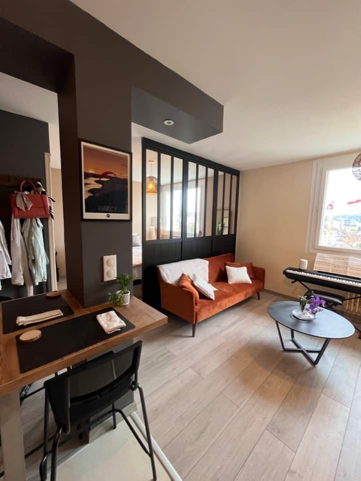 Studio Vue Montagne, Parking Et Commerces - Annecy