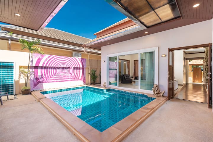 Villa  Piscine Privee-3ch-3sdb-6/7 P-plages-animé - Kata Beach