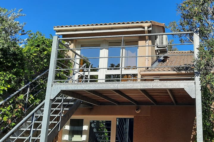 Studio Cosy Climatisé Avec Terrasse, Parking Fermé - Saint-Marcel-lès-Valence