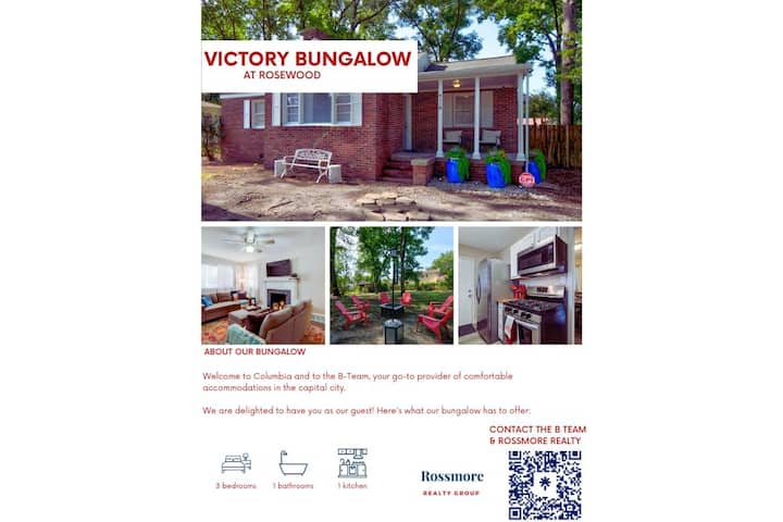 ⭐️Victory Bungalow⭐️ft. Jackson 🇺🇸Huge Backyard - Columbia, SC