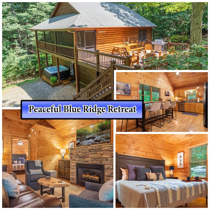 Brand New! Huge Deck, Spa, Fire Pit, Ping Pong! - Blue Ridge, GA