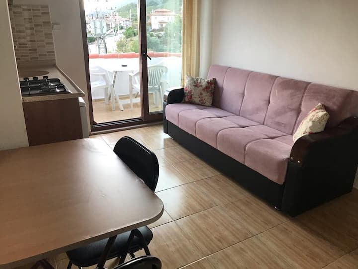 ÇAtı Katı 1+1 Deniz Manzaralı Balkonlu Apart Daire - Akyaka