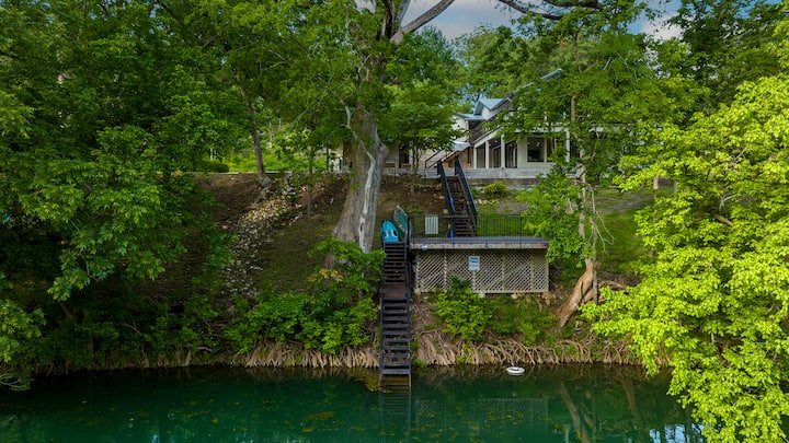 Riverfront | Firepit & Gameroom! - Wimberley, TX