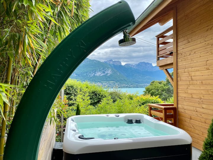 Chalet Cosy Vue Lac Et Spa - Annecy
