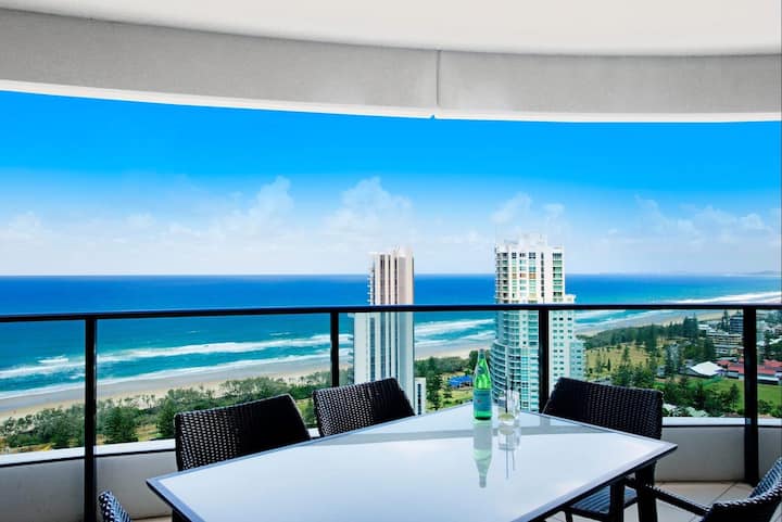 ♦Yes! Luxury Oracle-ocean 2bdr 18f Netflix/parking - Broadbeach