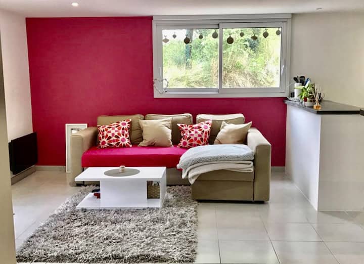 Grand T2 Parking Terrasse ,Mer,lac,rando,calme - Montagnac