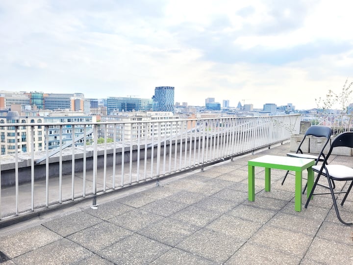 Lovely Penthouse Studio With A View - Schaerbeek