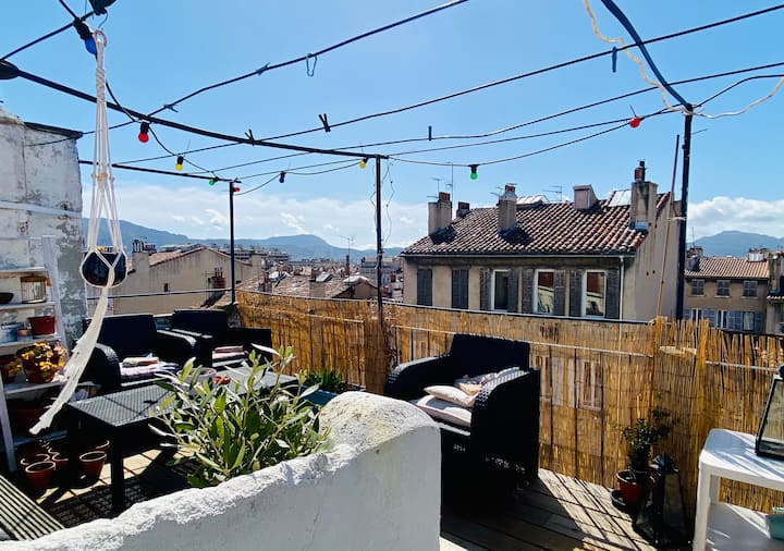 Appartement Cosy Avec Superbe Terrasse 180° - Marsiglia
