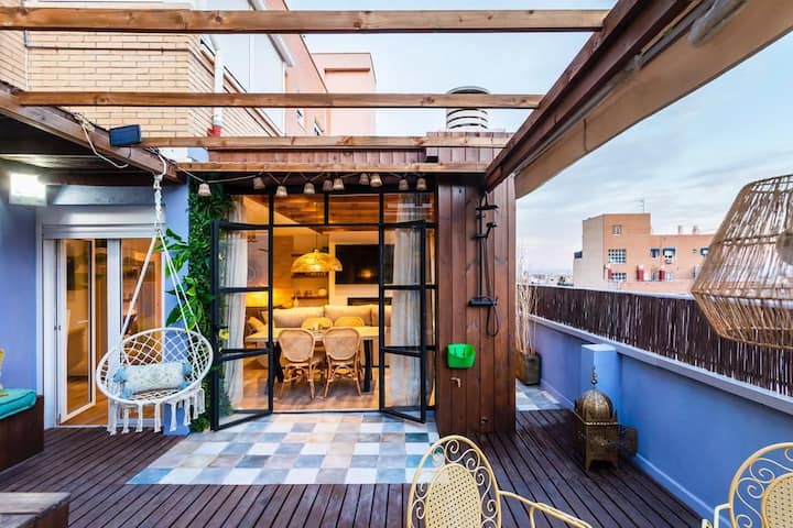 ÁTico De Ensueño Con Jacuzzi En Terraza - Retamar