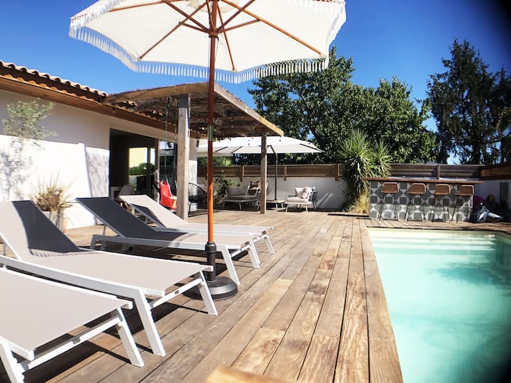 La Paillote: Villa Familiale 3 Chambres Et Piscine - Montpellier