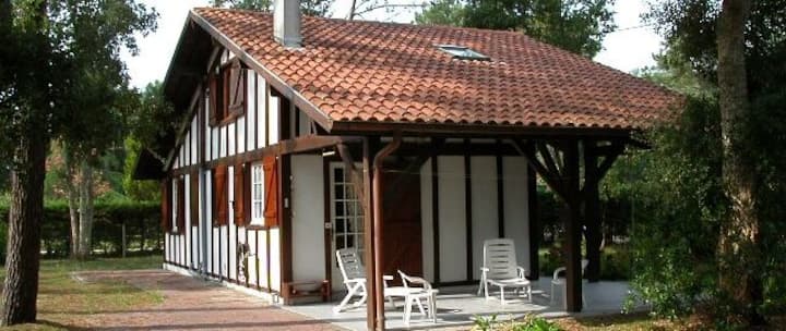 Rustic 4 Bedroom Cottage With Fireplace - Labenne