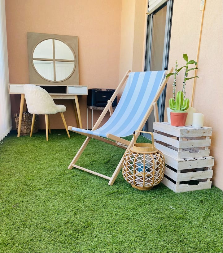 Mandelieu, 3 Cham, Piscine, Clim, Park, Plage 2km - Mandelieu-la-Napoule